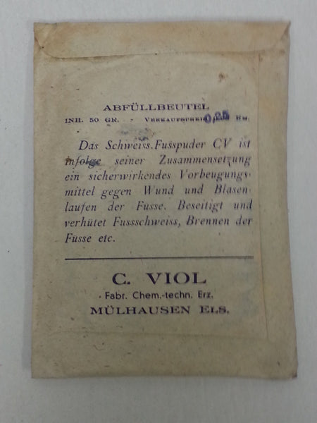 Original WWII German Schweiss- Fuss Puder Foot Powder – Ostfront